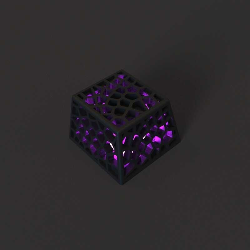 Key Resin Transparent Cap OEM R4 Profile Black Grid Custom Keycap Para ...