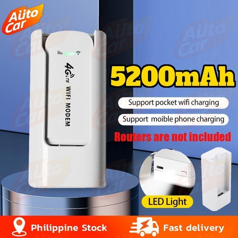 【COD】PowerBank For Mobile WiFi charging bank 5200Mah(PowerBank Only ...