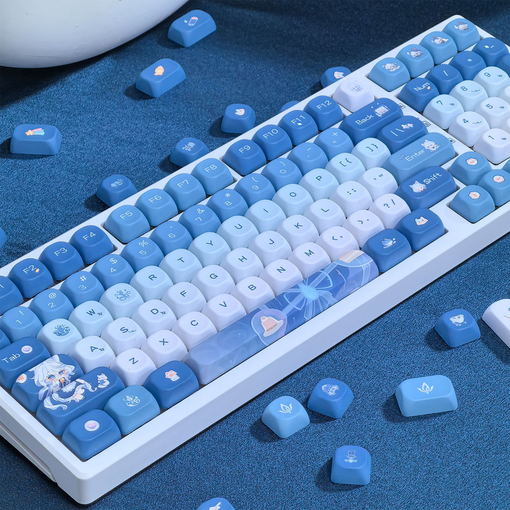 Genshin Impact Furina Meow Original Keycap MOA Profile Five-side ...