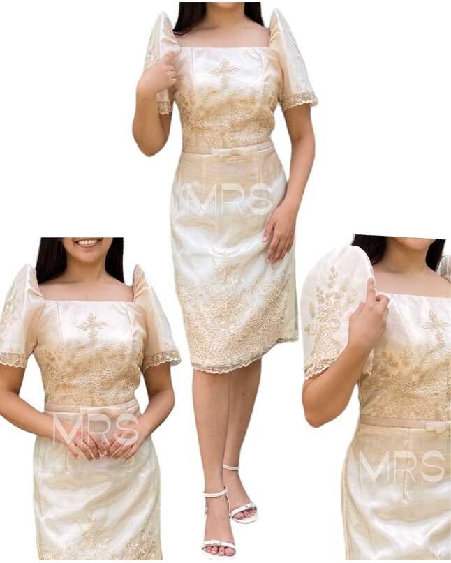 Filipiniana Dress With Burda | Shopee Philippines