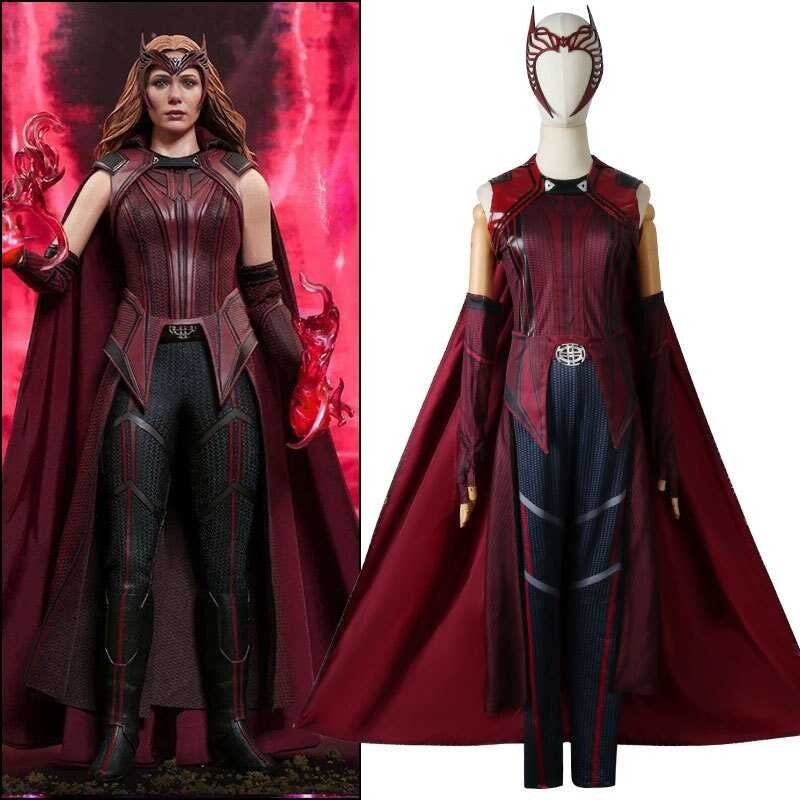 Vision Scarlet Wanda Cosplay Witch Maximoff Cosplay Costume Halloween ...