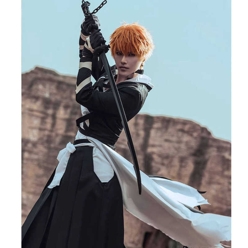 Kurosaki Anime Bleach Ichigo Cosplay Costume For Adult Kuchiki Rukia ...