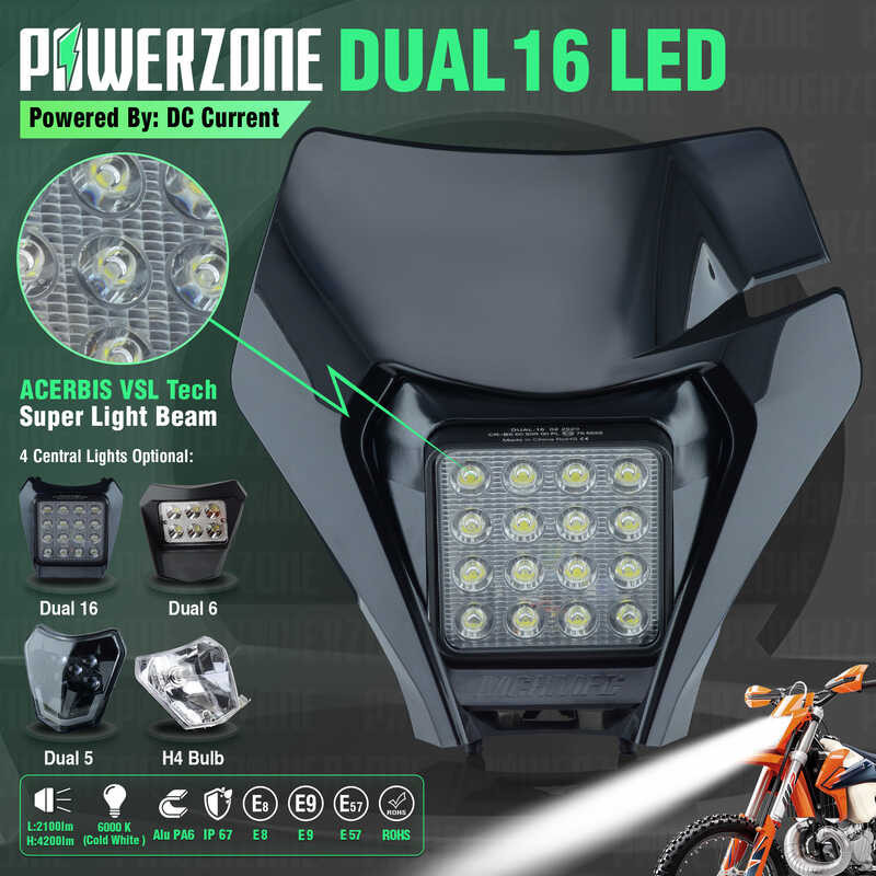 Powerzone Motorcycle Headlamp Front Light Supermoto Fair Para Sa KTM ...