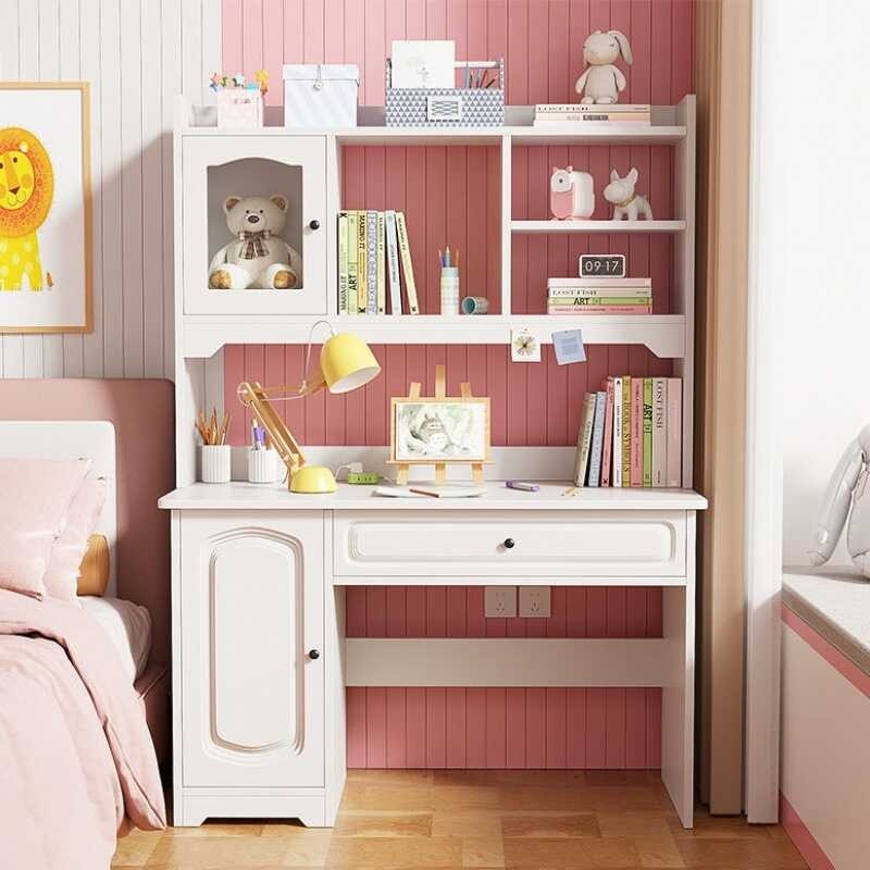 F7 Children's Study Home Bedroom, High Aesthetic Value Desk, Bookshelf ...