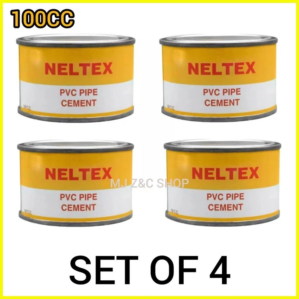 SET OF 4 ) NELTEX PVC PIPE CEMENT 100CC / 200CC / 400CC | Shopee ...