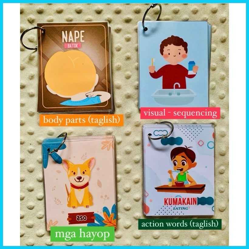 ஐ ♒ ACTION WORDS TAGALOG FILIPINO Laminated Educational Flashcards ...