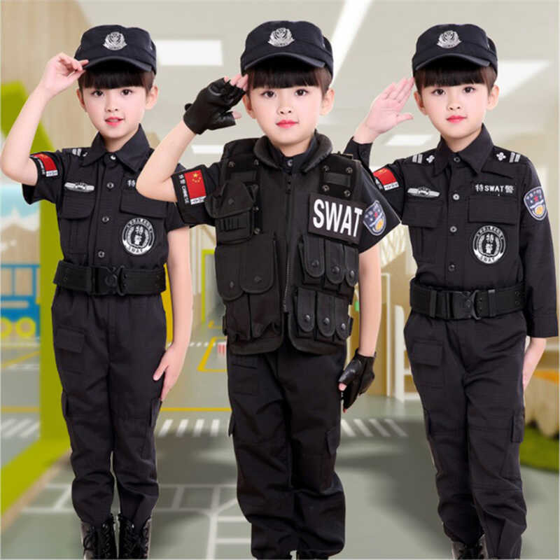 Halloween Carnival Uniform Special Police SWAT Party Performance ...