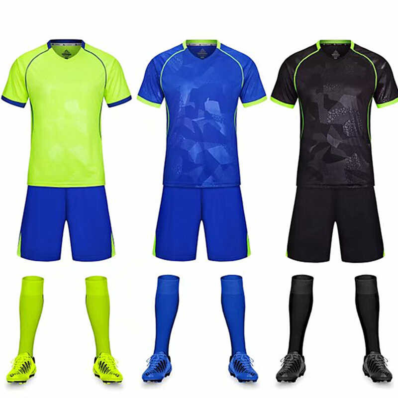2D Adult Jerseys Boys Sets Short Sleeve Football Uniforms Children ...