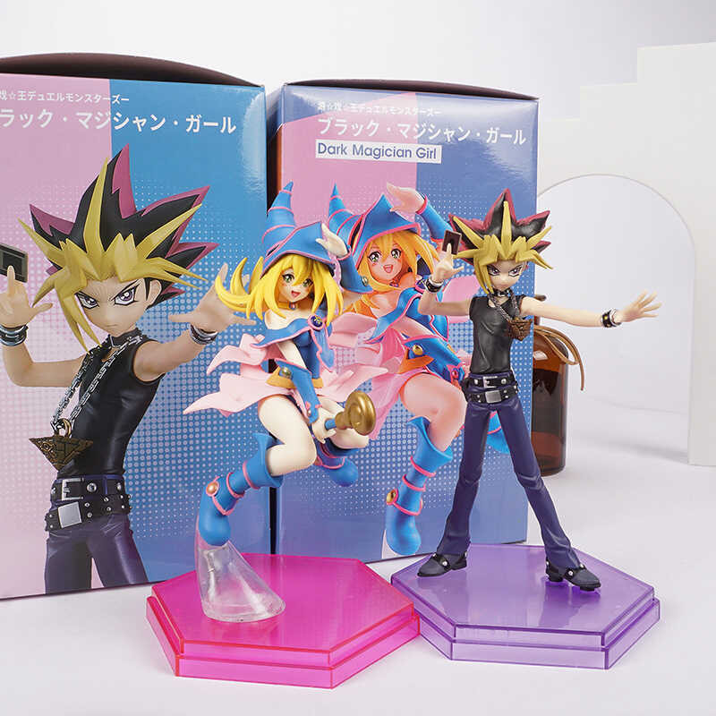 Yu-Gi-Oh Duel Monsters Yami Yugi Black Magician Girl Mana PVC Figurine ...