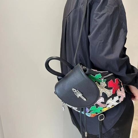 Chrome Hearts Women's Backpack For Women 2025 New Colorful Cross ...