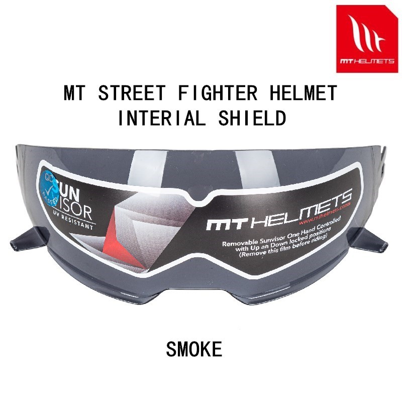 MT helmet Streetfighter internal sunglass lens replacement shield 5 ...