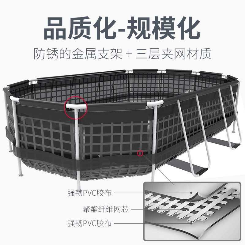 Bestway Large Bracket Family Plus Adult Inflatable Swimming Pool ...