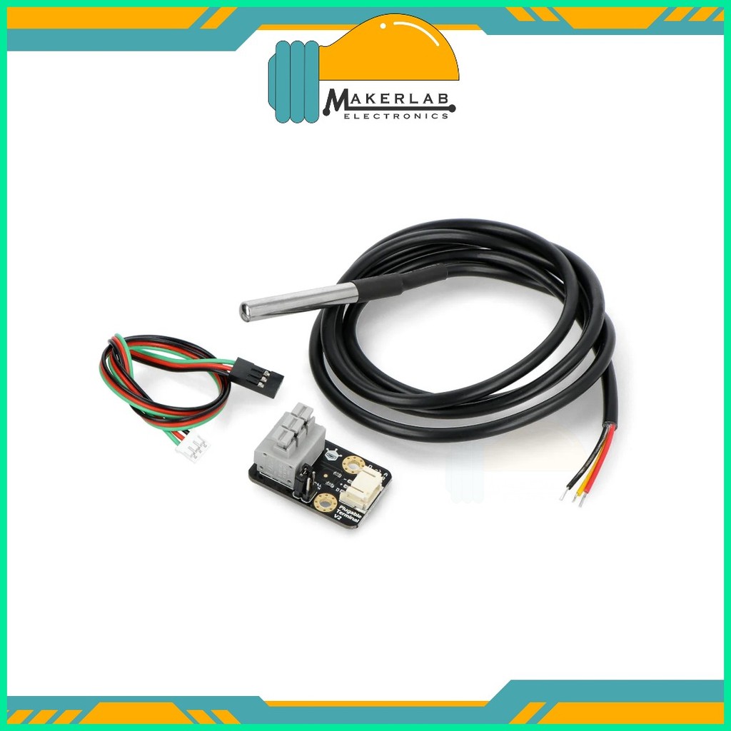 ⊙ DFRobot Gravity: Waterproof DS18B20 Sensor Kit | KIT0021 | Shopee ...