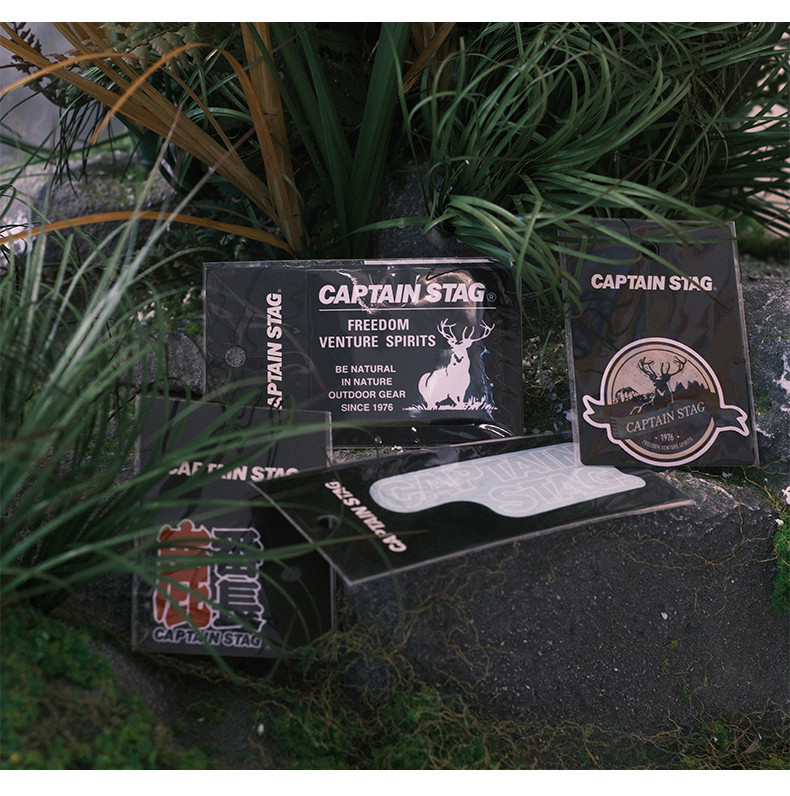 CAPTAIN STAG UM-1524/25/26 Brand Decal Portable Vibrant Design Stickers ...