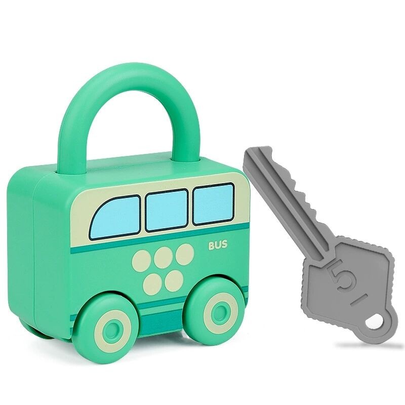 Baby Learning Lock with Key Car Games Montessori Educational Toy Number ...