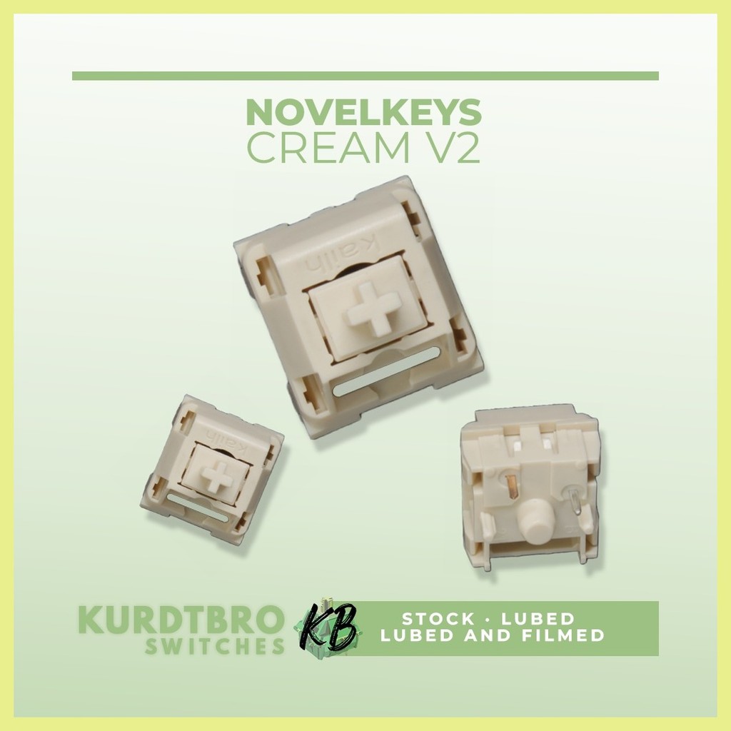 ⇨ ∭ 10 PCS NOVELKEYS X KAILH Linear Cream v2 Switches 5 Pin (Stock ...