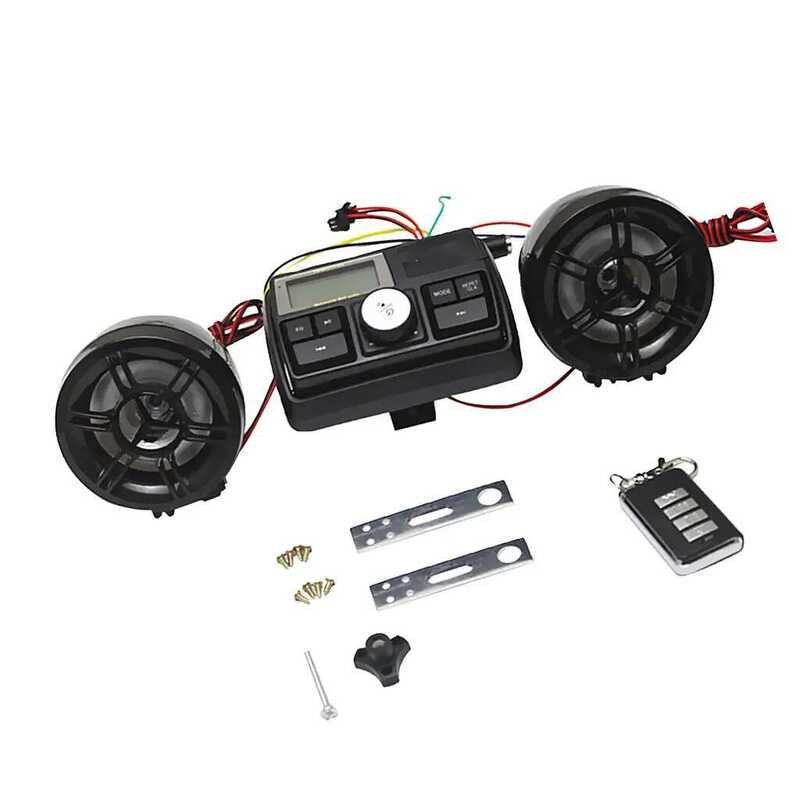 F Motorcycle Handlebar Audio System Mp3 USB FM Radio Speaker C | Shopee ...