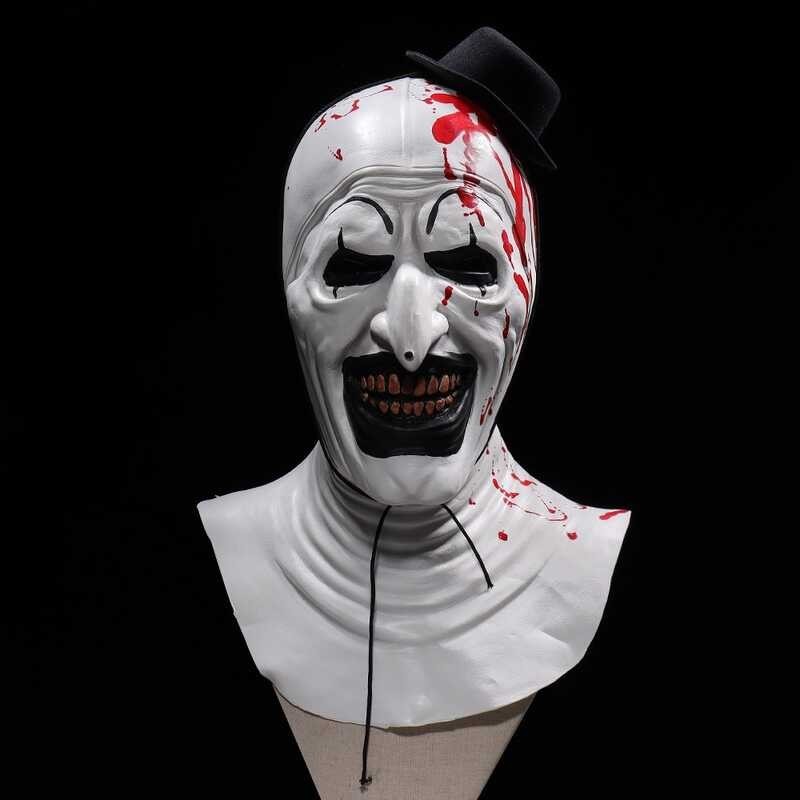Horror Terrifier Art The Clown Mask Cosplay Creepy Bloody Demon Evil ...