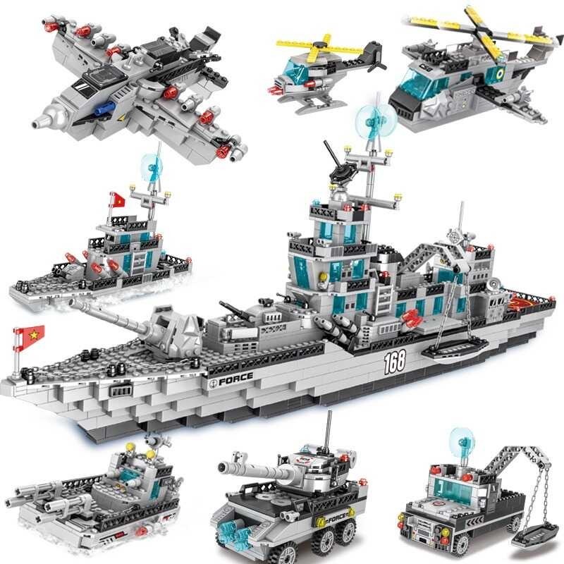 Sa Lego Kompatible Navy Ship Building Blocks Ww2 Heavry Tank Aircrafted ...