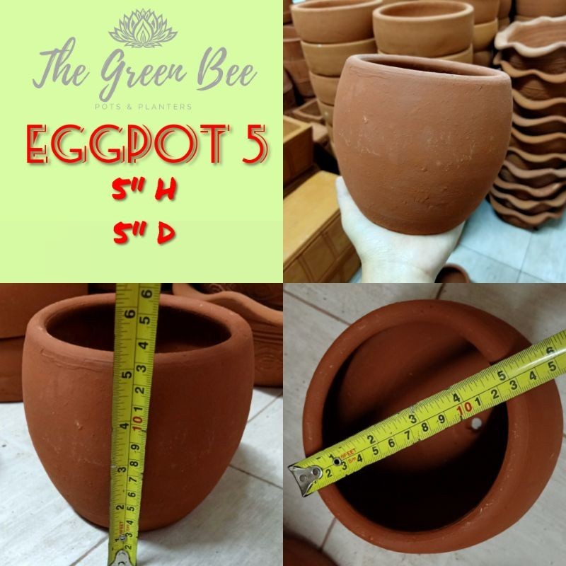 ∈ ∏ ☫ 5*5 Terracotta Eggpots / U-shaped / Cylinder clay pots / Egg ...
