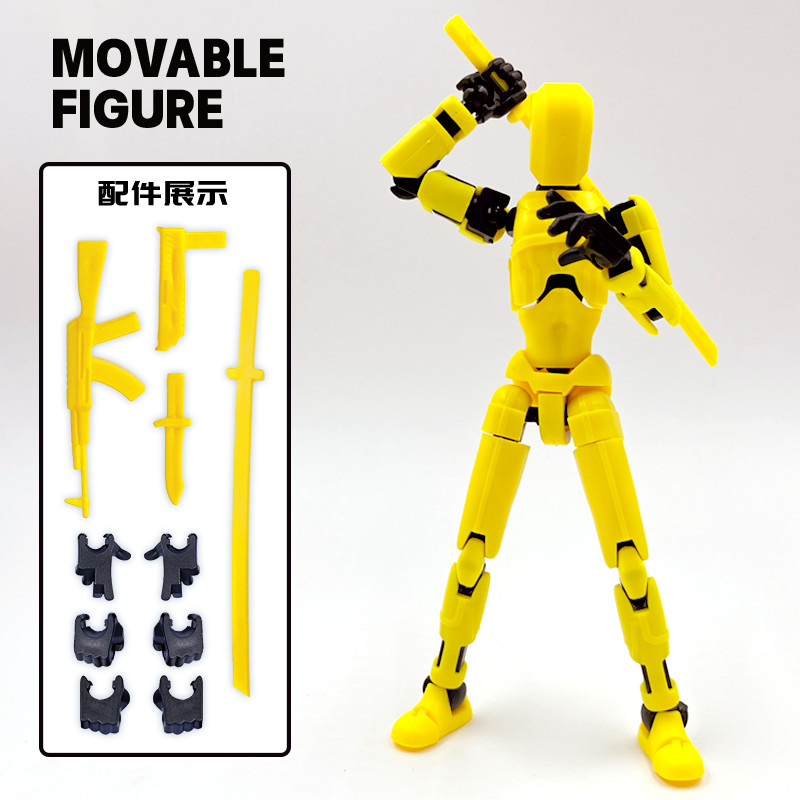 The 5th Generation 3D Printed Dummy Lucky 13 Doll Jointed Movable Human ...