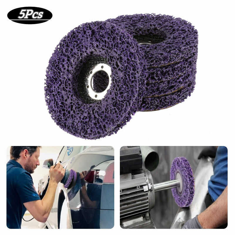 Poly Strip 5Pcs Disc Abrasive Paint Rust Remover 100/115Mm Grinding ...
