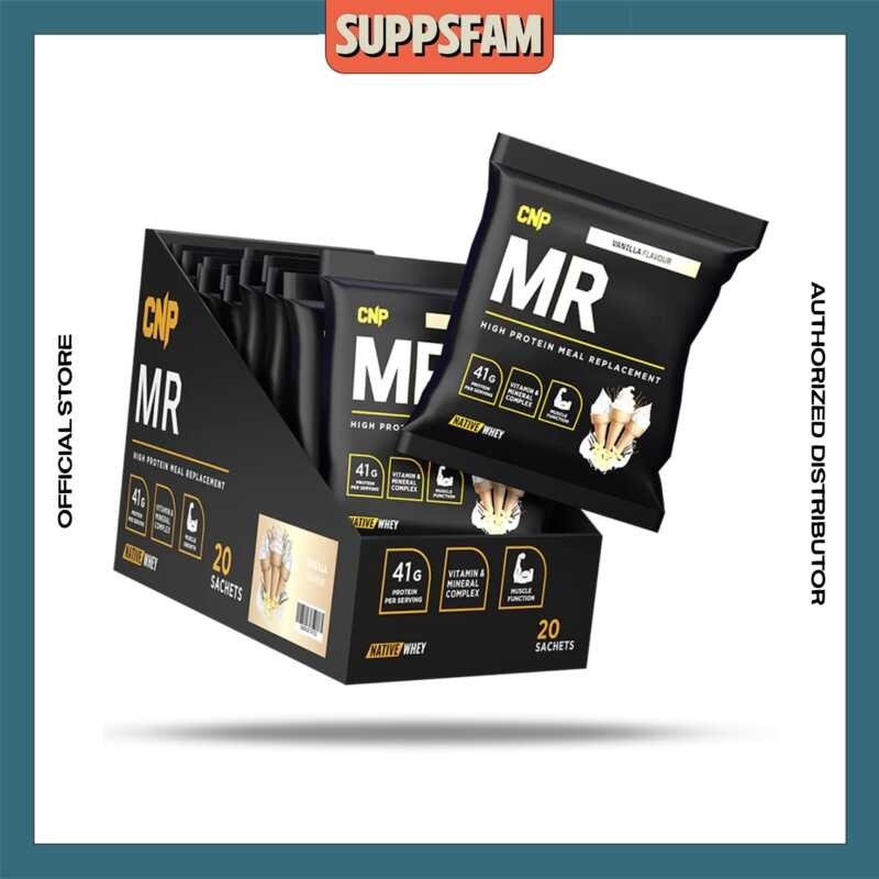 CNP MR High Protein Complete Meal Replacement Shake Powder w/ Vitamins & Minerals (72g x 20 ...