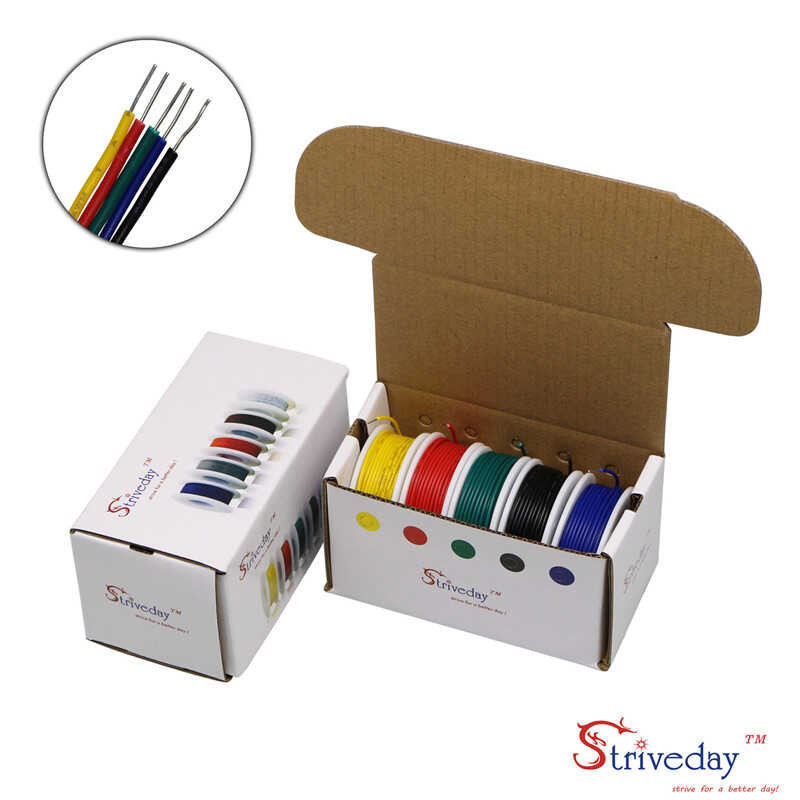 20 22 24 26awg ( 5 kulay Mix Solid core Kit ) Tinned Copper Electrical ...