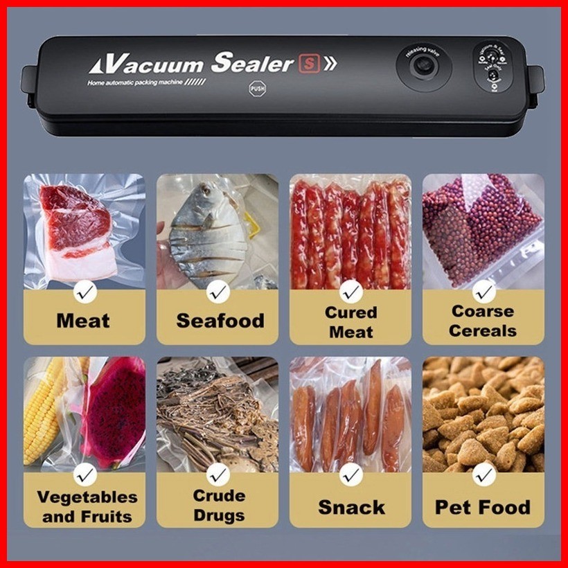 Food vacuum packaging machine household automatic vacuum sealing machine sealer machine vacuum ...