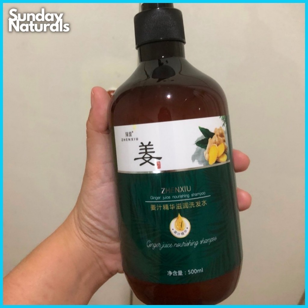∇ ۞ Ginger Hair Shampoo Zhenxiu 500ml | Shopee Philippines