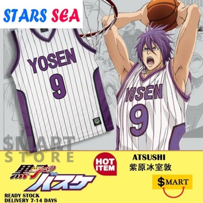 Kuroko's Basketball Number 9 Matsuki Murasaki Hara Yoshitaka Jersey | Shopee Philippines