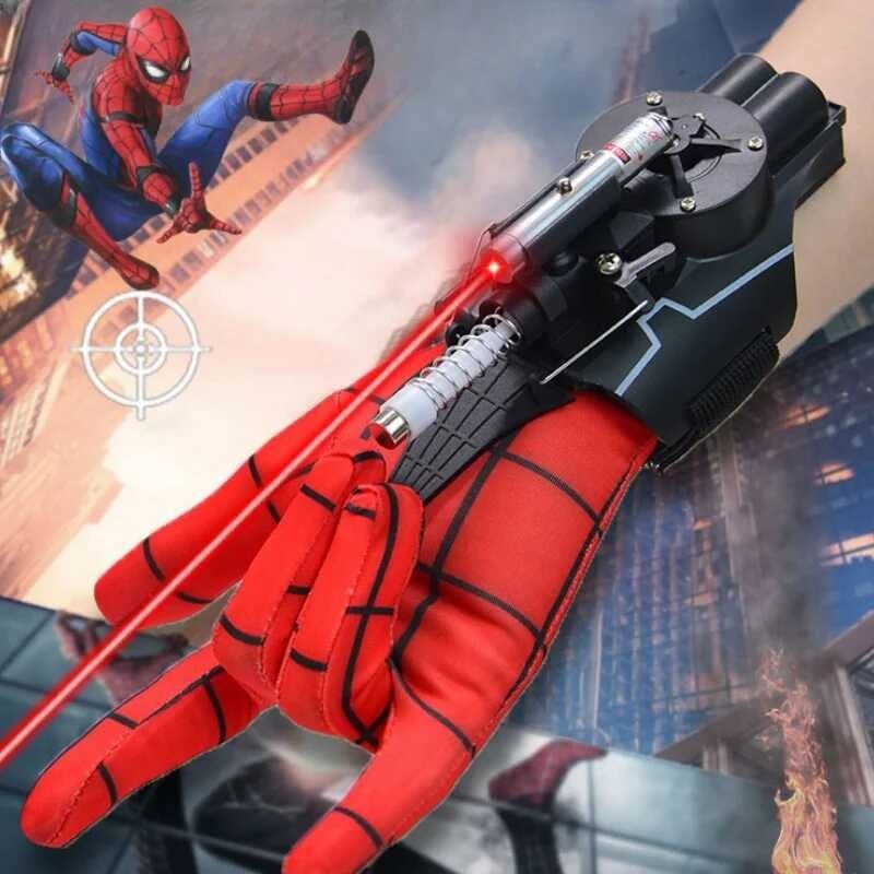 Shooters Spiderman Web Spider Man Wrist Automatic Launcher Upgraded ...