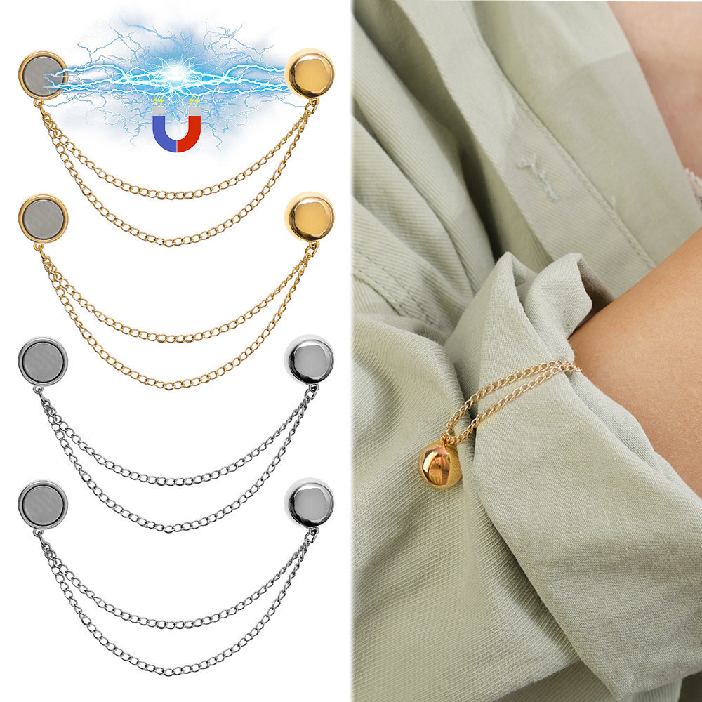 2Pcs Magnetic Trouser Leg Clip - Shirt Neckline Collar Clip - DIY ...