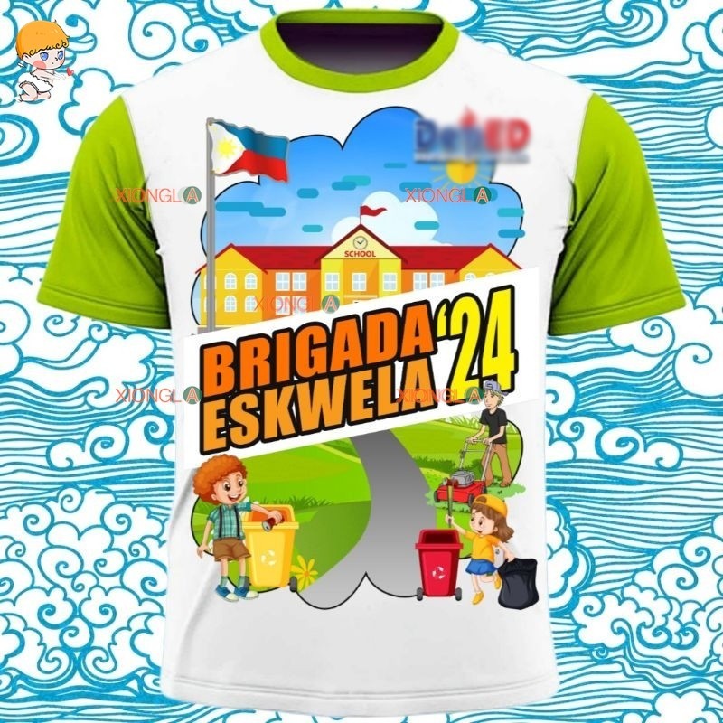 BRIGADA ESKWELA 2024 (Design 5)Sublimation Regular T-shirts | Shopee ...