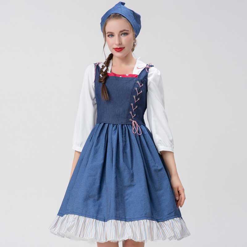 New cosplay maid dress performance beer costume Halloween farm estate ...