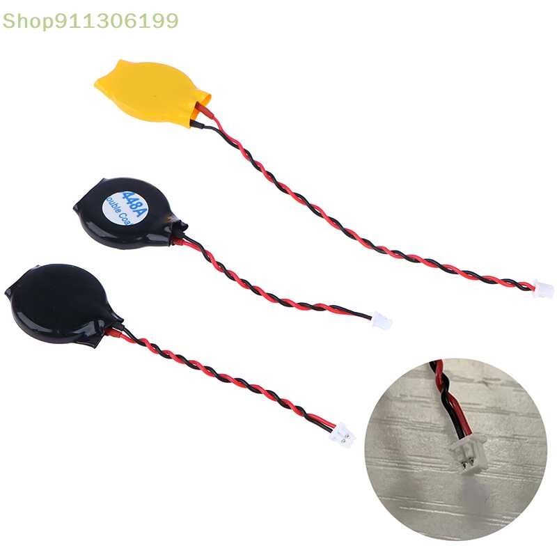 For 1Pcs Alienware Universal 3V 2Pin CR2032 BIOS Battery With Wire CMOS ...
