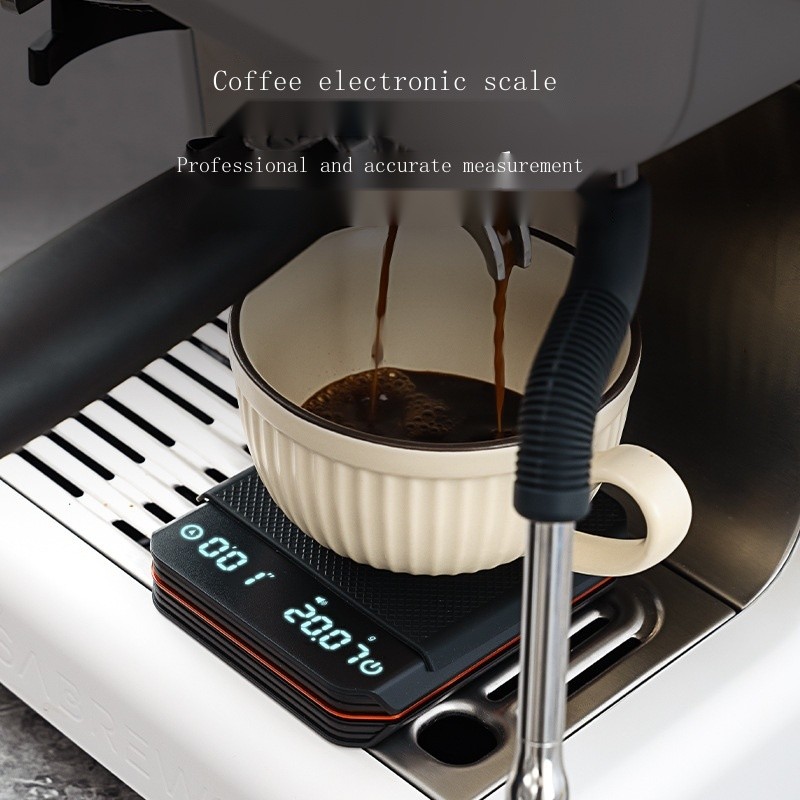 Mini Hand-brewed Coffee Meter LED Screen Charging Timer Coffee Scale ...