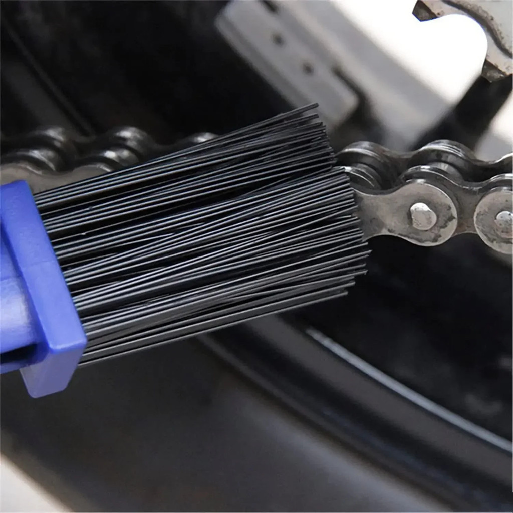 Bike Chain Cleaner Bicycle Motorcycle Chain Cleaning Brush Dual Heads ...
