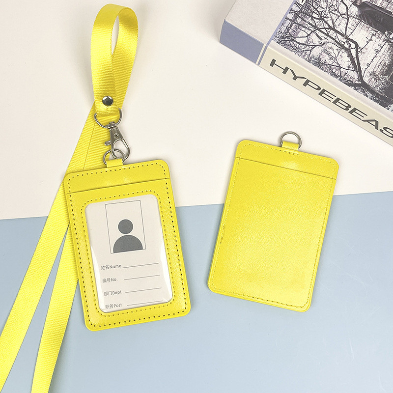 SURFGEAR #ID4 Leather Card ID Holder Leather Card Case Protector with Lanyard/Lace | Shopee ...