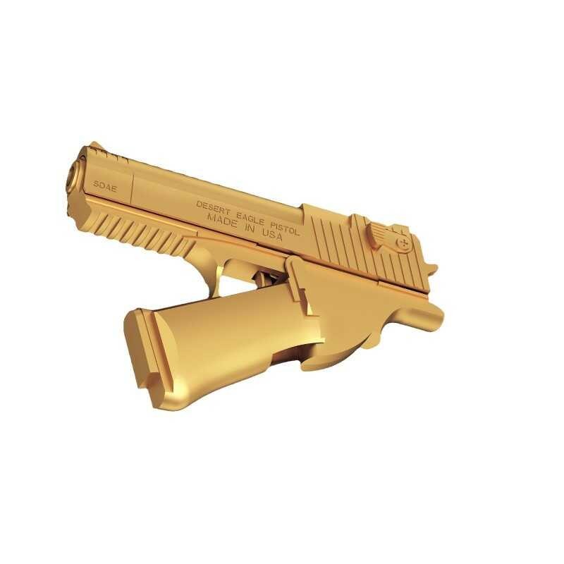 Alloy Folding 1911 Pistol Desert Eagle Glock Simulation Metal Model ...