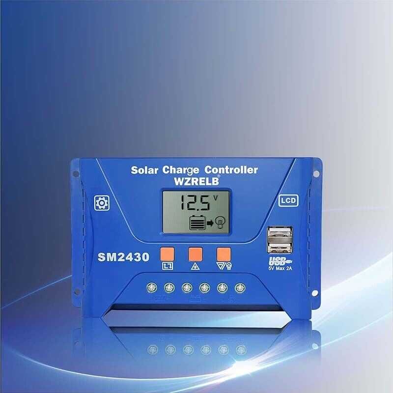 PWM Solar Panel Battery Charge LCD Controller 10A/20A/30A 12V/24Vauto ...