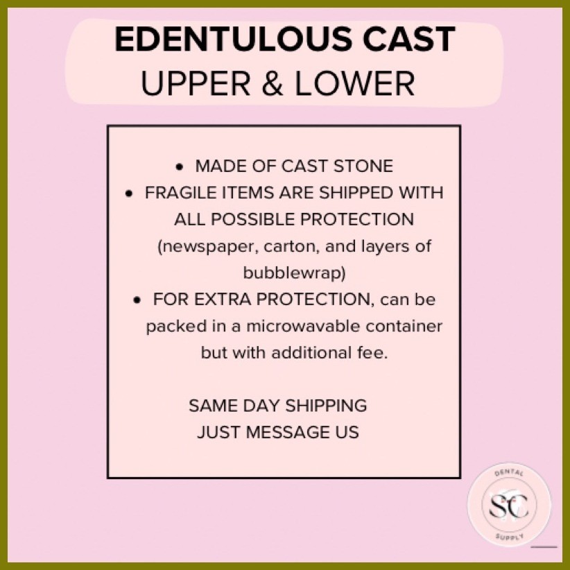 EDENTULOUS CAST (UPPER AND LOWER) | Shopee Philippines