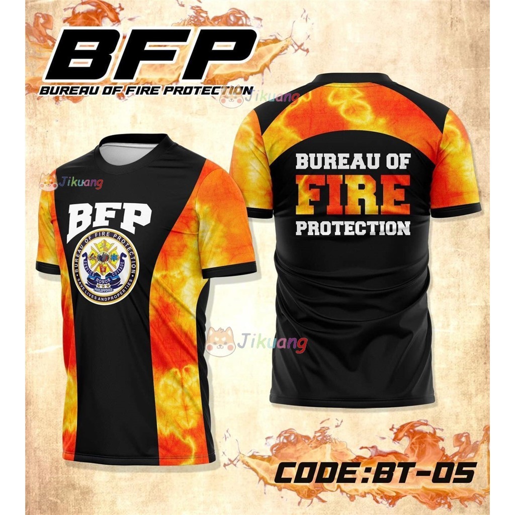 BFP Fire department Shirts Full Sublimation Men and Women Tops 2 ...