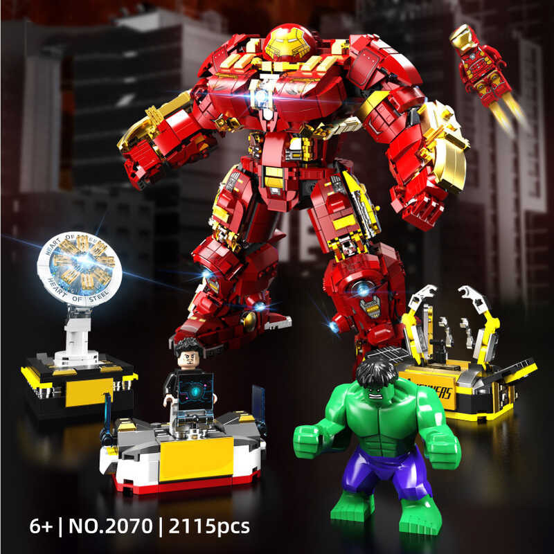 42 Super Hero Series Anti Hulk Armored War Machine Destroyer Infinite ...