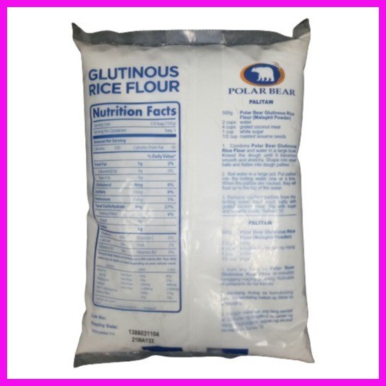 Polar Bear Glutinous Rice Flour (Malagkit Powder) - 500g | Shopee ...
