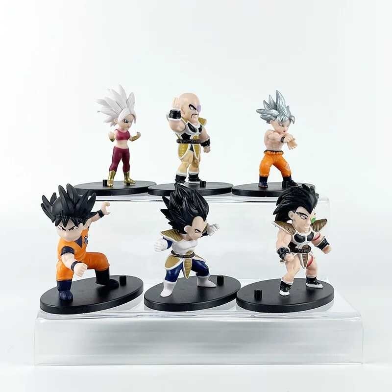 6Pcs/Set Bagong Form Q-Version Raditz Doll Model Dragon Ball Z Anime ...
