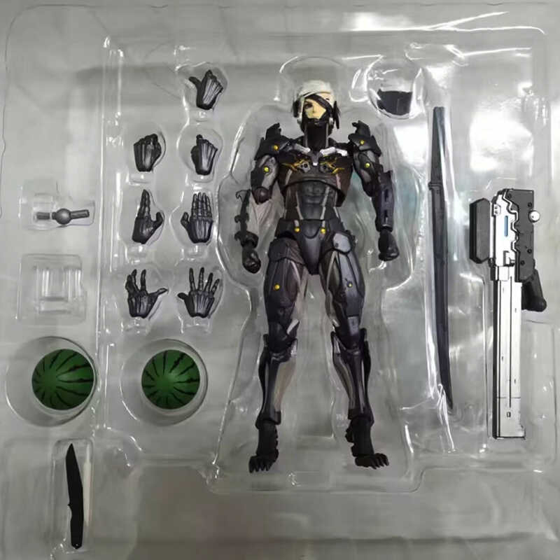 Kaiyodo Revoltech Metal Gear Rising: Revenge Action Raiden Figure PVC ...