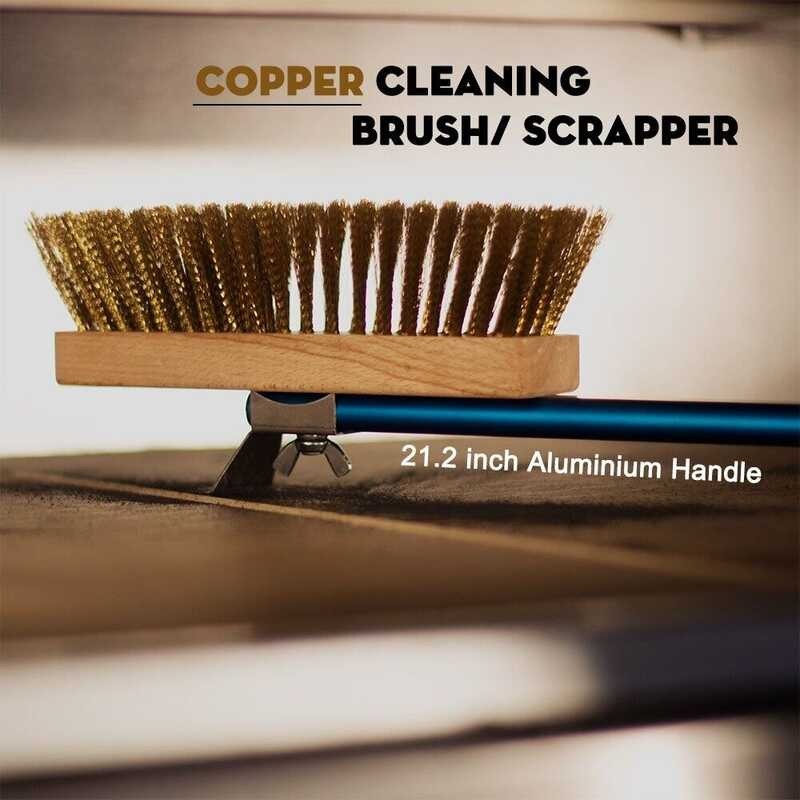 Pizza Copper Pizzathome Bristle Brass Scraper House Grill Cleaning Oven ...