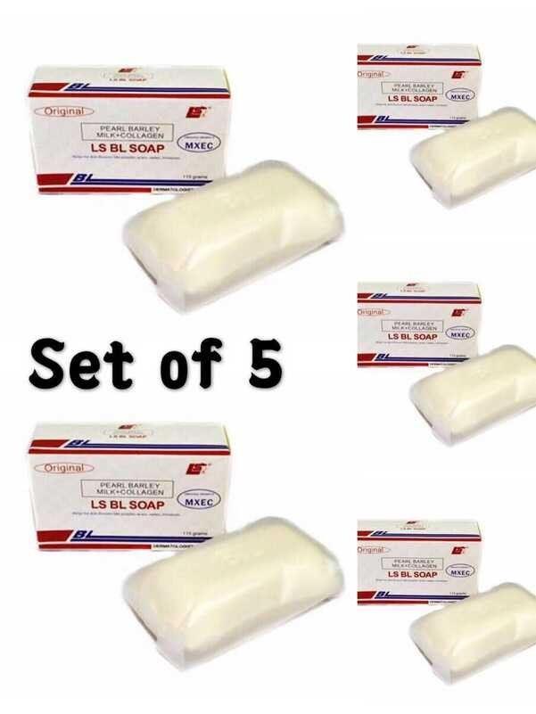 ( Set ng 5 ) LS BL Pearl Barley Milk + Collagen Soap 115g | Shopee ...