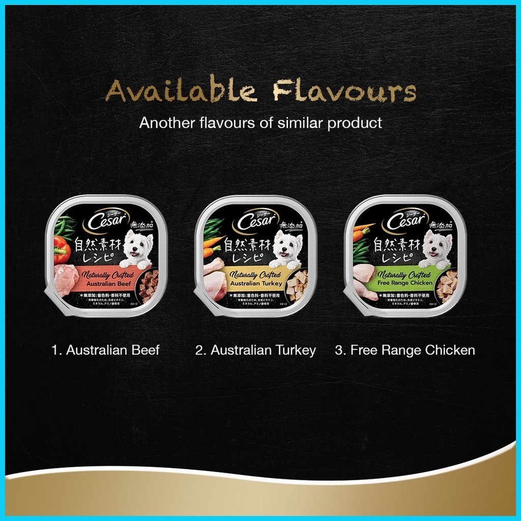 ∏ CESAR Natural Crafted Premium Dog Food in Australian Turkey Flavor ...